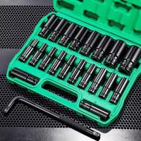 China Auto Repair High Carbon Steel Socket Wrench Set / 8-36 Set / 8-24 Electric air Cannon Socket Tool for sale