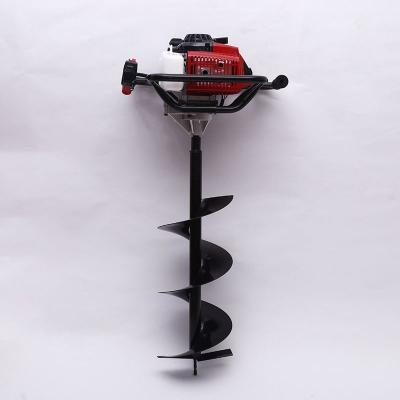 China 63cc Gasoline Earth Auger Post Hole Digger Petrol Ground Drill Machine Heavy Duty Portable Garden Farm Soil Drilling Tool for sale