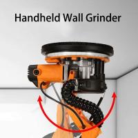 China 110V/220V High Power Telescopic Wall Grinder 225mm Dust-free Drywall Sander Putty Grinding Machine Handheld Ceiling Polisher for sale
