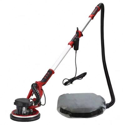 China 110V/220V Telescopic Wall Grinder 225mm Dust-free Drywall Sander Putty Grinding Machine Handheld Long Rod Ceiling Polisher for sale