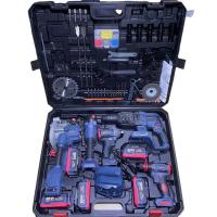 China Brushless Lithium Tool 5-piece Set Hammer / Angle Grinder / Hand Drill / Wrench / Electric Saw for sale