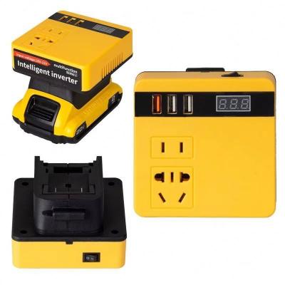 China 18V Power Tools Rechargeable Lithium Battery Inverter 21V Convert to AC220V/DC5V/12V Portable Outdoor Operation DC-AV Converter for sale