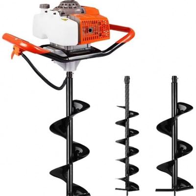China Gasoline Powered Single Person 52cc Agricultural Soil Loosening and Fertilizing Machine Tree Planting Digging Machine for sale