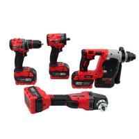 China Four-piece Combination Set / Lithium Screwdriver / Power Tools / Electric Hammer / Angle Grinder / Wrench Battery Iron Hard Case for sale