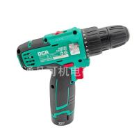 China Dongcheng DCA Cordless Drill ADJZ1201E Cordless Handheld Drill DCA 12V Cordless Drill with Two Batteries and One Charger for sale