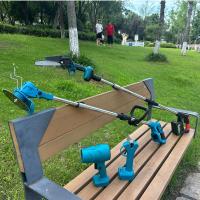 China Electric Lawn Mower & Lithium Battery Branch Pruner Combo Set, Small Home Garden Grass Trimmer, Charging Lawn Care Tool for sale