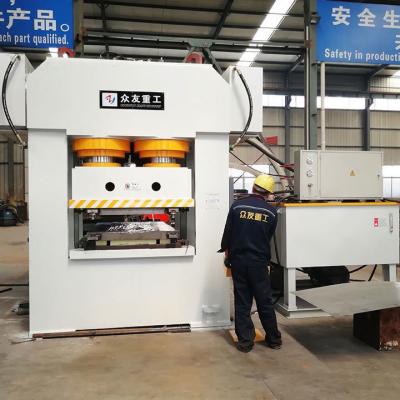 China YQ32-1000 Four-column Two-beam Hydraulic Door Panel Embossing Press Machine for sale
