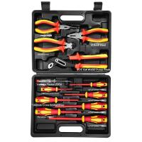 China 12pcs VDE Insulated Tool Set EV Repair Electrician Kit 1000v Insulated Screwdriver Pliers Magnetic Professional Safety Tools for sale