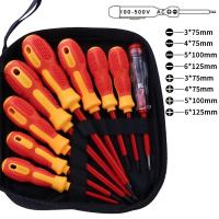 China 9PCS VDE Insulated Screwdriver Set 1000V Electrician Screwdriver Kit Magnetic Flat Phillips Professional Electrical for sale