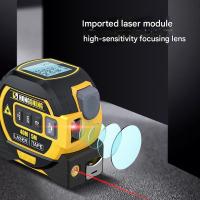 China 3-in-1 Laser Distance Meter 5m Digital Measuring Tape 40m 60m Infrared Rangefinder with Cross Line Laser for sale