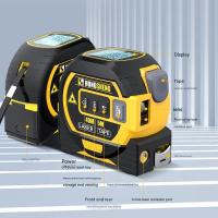 China 3-in-1 Laser Distance Meter 5m Digital Measuring Tape 40m 60m Infrared Rangefinder with Cross Line Laser for sale