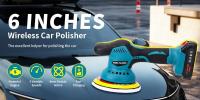 China MVM 21V Battery Cordless DIY Car Buffer Polisher Machine 600W Floor Polisher Speed Orbital 100MM Wheel Diameter Detailing for sale