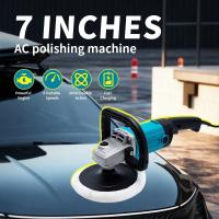 China Portable Industrial Grade DIY 1200W Variable Speed Electric Car Polish Machine 220V Polisher 3AH Battery 7 Max Accessory Size for sale