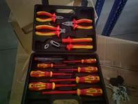 China New Energy Automotive Repair VDE 12-Piece Insulated Tool Set Multi-Function Electrician's Pliers Screwdriver Hand-Powered Box for sale