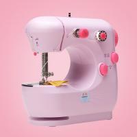 China Household Electric Sewing Machine, Mini & Portable Tabletop Sewer for Beginners, Heavy-Duty Fabric Handheld Manual Stitching for sale