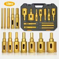 China Multifunctional Core Drill Bit Set 12-Piece 6-35mm Customized Color 1-Year Warranty OEM for Metal Drilling Power Tool for sale