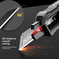 China Heavy Duty Utility Knife 160mm Sharp Retractable Box Cutter for Office DIY and Industrial Use for sale