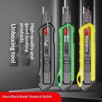 China Heavy Duty Utility Knife 160mm Sharp Retractable Box Cutter for Office DIY and Industrial Use for sale