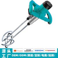 China 2600W High Power Dual Head Electric Mixer Machine, 220V, 6 Speeds for Concrete, Cement, Putty Powder, Paint Mixing for sale