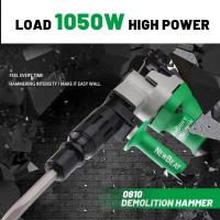 China 1050W Heavy Duty SDS Plus Rotary Hammer Drill 3 Function Electric Impact Drill for Concrete Masonry Demolition for sale