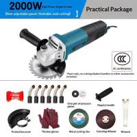 China High-Power Brushless Lithium-Ion Angle Grinder Multi-Function  Polishing & Cutting  Electric Grinder Cordless Rotary Grinder for sale