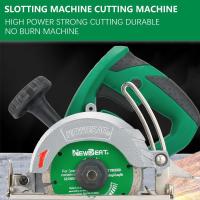 China 1680W Electric Wall Chaser Slotting Machine 125mm Marble Cutter Concrete Wall GrooveCutting Tool for Construction for sale