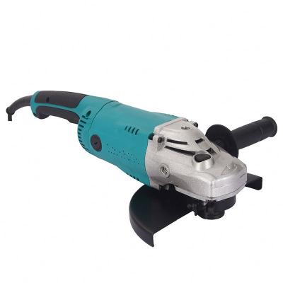 China 2400W High Power Industrial Grade Electric Angle Grinder 230mm Heavy Duty with Slide Switch Grinding Disc Wheel Cordless Type for sale