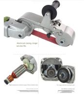 China 800W Belt Sander Machine, 110V/220V, Variable Speed, 640x40mm, Round Tube Polishing, Grinding, and Stainless Steel Deburring for sale