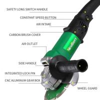 China 1000W Angle Grinder for Grinding and Cutting 125mm Disc Size Construction Site Use with European American British Standards for sale