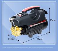 China Electric High-pressure 12MPa Car Washing Machine Household 220V Portable Small Automatic Water Gun with Long/Short Guns for sale