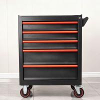 China 8-Drawer Trending JimBon Rolling Tool Chest Detachable Top Lockable Metal Cabinet Heavy-Duty Storage Organizer 6 Hooks Garage for sale