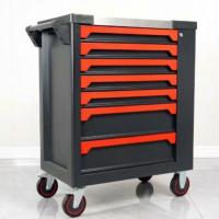 China 7-Drawer #Trending JimBon Wholesale Rolling Tool Cabinet Lock Side Door | Heavy-Duty Tool Chest Storage Trolley OEM Toolbox for sale