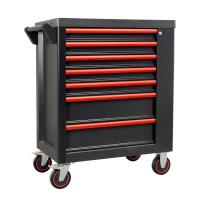 China Premium JimBon 7-Drawer Rolling Metal Storage Wheels Mobile Tool Trolley with 526 Tool Kits for sale