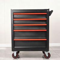 China JimBon Wholesale 11 Drawers Heavy Duty Trolley Tool Cabinet Iron Material Red for sale