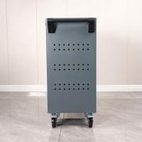 China JimBon Stainless Steel Heavy Duty Rolling Tool Chest Cabinet with Drawers for Workshop & Garage Metal Trolley Cart for sale