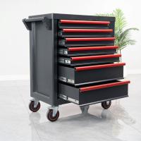 China 7-Drawer Heavy Duty Steel Workbench Chest Iron Tool Cabinet with 500kg Load Capacity Keyed Locking Rolling Trolley Storage for sale