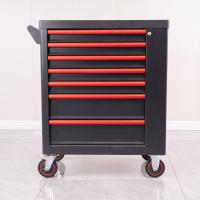 China 7-Drawer Heavy Duty Steel Workbench Chest Iron Tool Cabinet with 500kg Load Capacity Keyed Locking Rolling Trolley Storage for sale