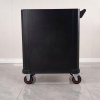 China 7-Drawer Rolling Tool Chest Cabinet with Pegboard Steel Iron Metal Construction Powder Coating Finish OEM Customizable for sale