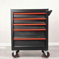 China 46-Inch Steel Tool Chest Cabinet 11 Drawers Anti-Fingerprint Stainless Steel Top Black Powder Coating 300kg Load Capacity Tool for sale