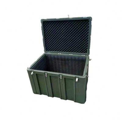 China 110L Single Cargo Case for Outdoor Storage Waterproof Rotomolded Plastic Tool Box Camping Storage Chest Cargo Case for sale