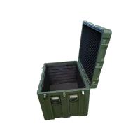 China 110L Single Cargo Case for Outdoor Storage Waterproof Rotomolded Plastic Tool Box Camping Storage Chest Cargo Case for sale