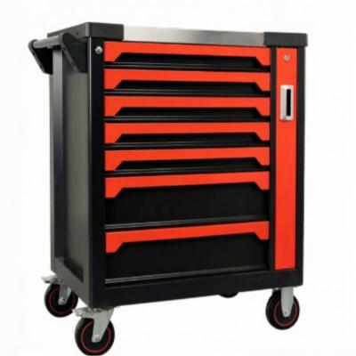 China Garage 48-Inch 6-Drawer Red Tool Chest Cart Mobile Workbench Toolbox Cabinet with Heavy Duty Casters OEM for sale