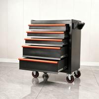 China 5-Drawer Steel Tool Chest Cabinet with Mechanic Tool Drawers Efficient Organization for Garage Storage Workshop OEM Customizable for sale