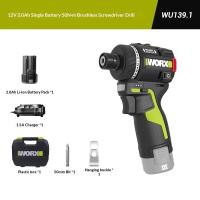 China Worx Smart Control Cordless Drill WU139 Lithium Battery Small Hand Drill Rechargeable Brushless Reversible Screwdriver for sale