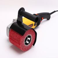 China Adjustable Speed Polisher Electric Wire Drawing Machine for Metal Wood Stainless Paint Removing Polishing for sale