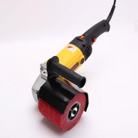 China Adjustable Speed Polisher Electric Wire Drawing Machine for Metal Wood Stainless Paint Removing Polishing for sale