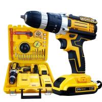China High Quality 21V Battery Power Electric Drill Machine Tool Set with Industrial Plastic OEM ZP Package Good for Drilling for sale