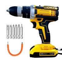 China High Quality 21V Battery Power Electric Drill Machine Tool Set with Industrial Plastic OEM ZP Package Good for Drilling for sale