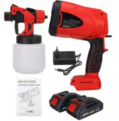 China Cheap Price Popular Model Power Spray Gun 20V Li-ion Best Portable Cordless Paint Spray Gun Machine Paint Wall for sale