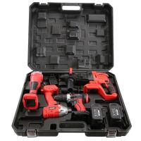 China Factory Price Power Tool Cordless Drill Wrench Angle Grinder Hand Tools Suit Case Tools Set for sale
